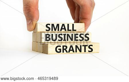 Small Business Grants Symbol. Concept Words Small Business Grants On ...