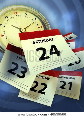 Clock Some Calendar Image & Photo (Free Trial) | Bigstock