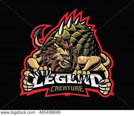 Tarasque Mascot Logo Vector & Photo (Free Trial) | Bigstock