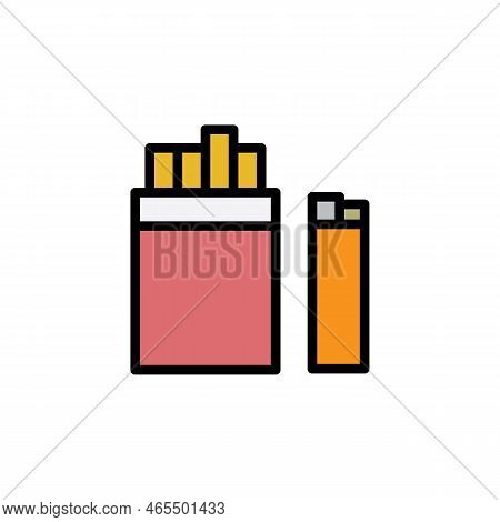 Cigarettes Outline Vector & Photo (Free Trial) | Bigstock