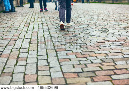 Walking Legs Pavement Image & Photo (Free Trial) | Bigstock
