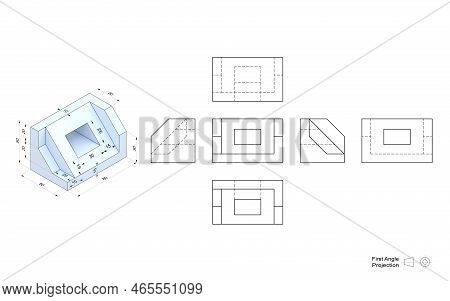 Technical Drawing 3d Image & Photo (Free Trial) | Bigstock