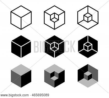 Cube Isometric Vector Vector & Photo (Free Trial) | Bigstock