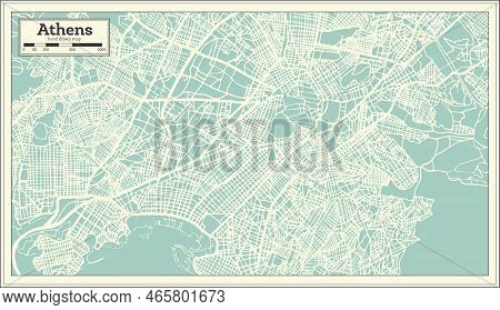 Athens Greece Map Vector & Photo (Free Trial) | Bigstock