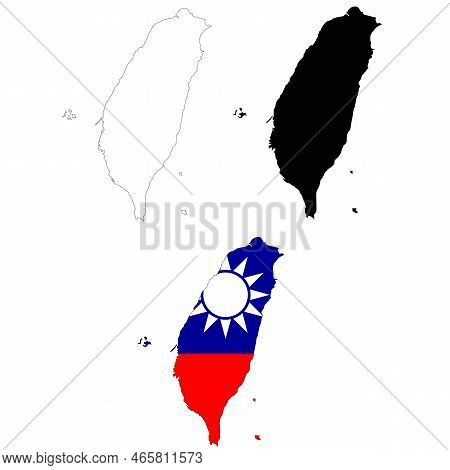 Map Taiwan On White Image & Photo (Free Trial) | Bigstock