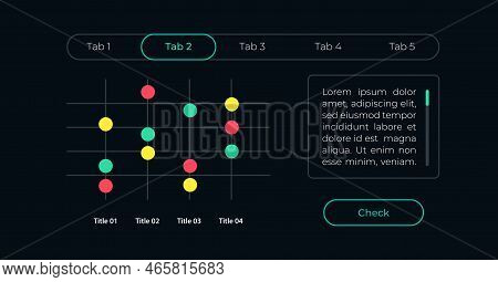 Dot Plot Diagram Ui Vector & Photo (Free Trial) | Bigstock