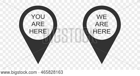 You We Here Map Pin Vector & Photo (Free Trial) | Bigstock