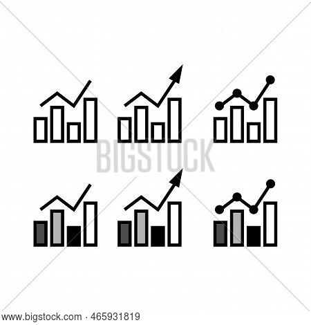 Black Chart Icons Set Vector & Photo (Free Trial) | Bigstock
