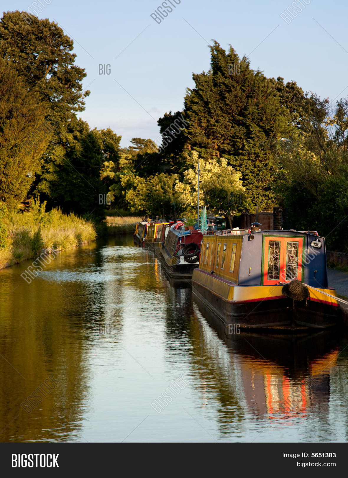 Old Canal Barges Image & Photo (Free Trial) | Bigstock