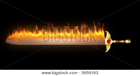 Burning Fire Sword Image & Photo (Free Trial) | Bigstock