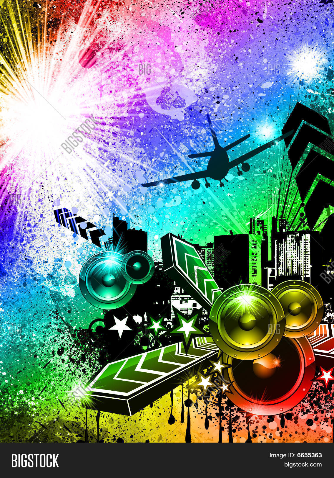 Grunge Style Disco Image & Photo (Free Trial) | Bigstock