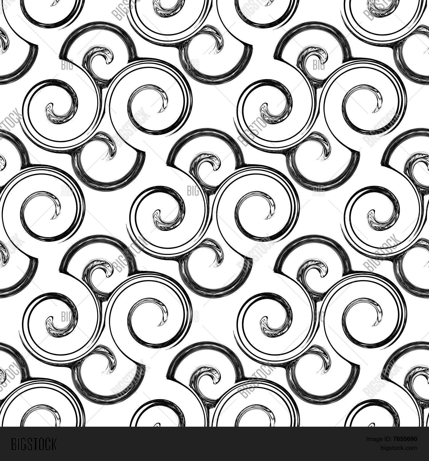 Repeating Swirl Image & Photo (Free Trial) | Bigstock