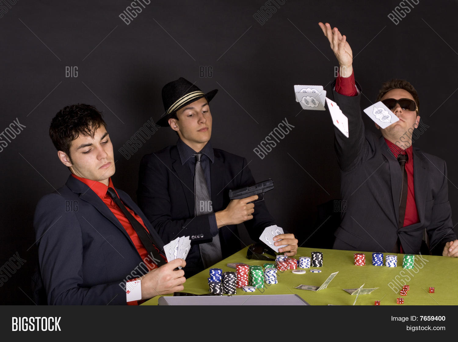Gangsters Playing Image & Photo (Free Trial) | Bigstock