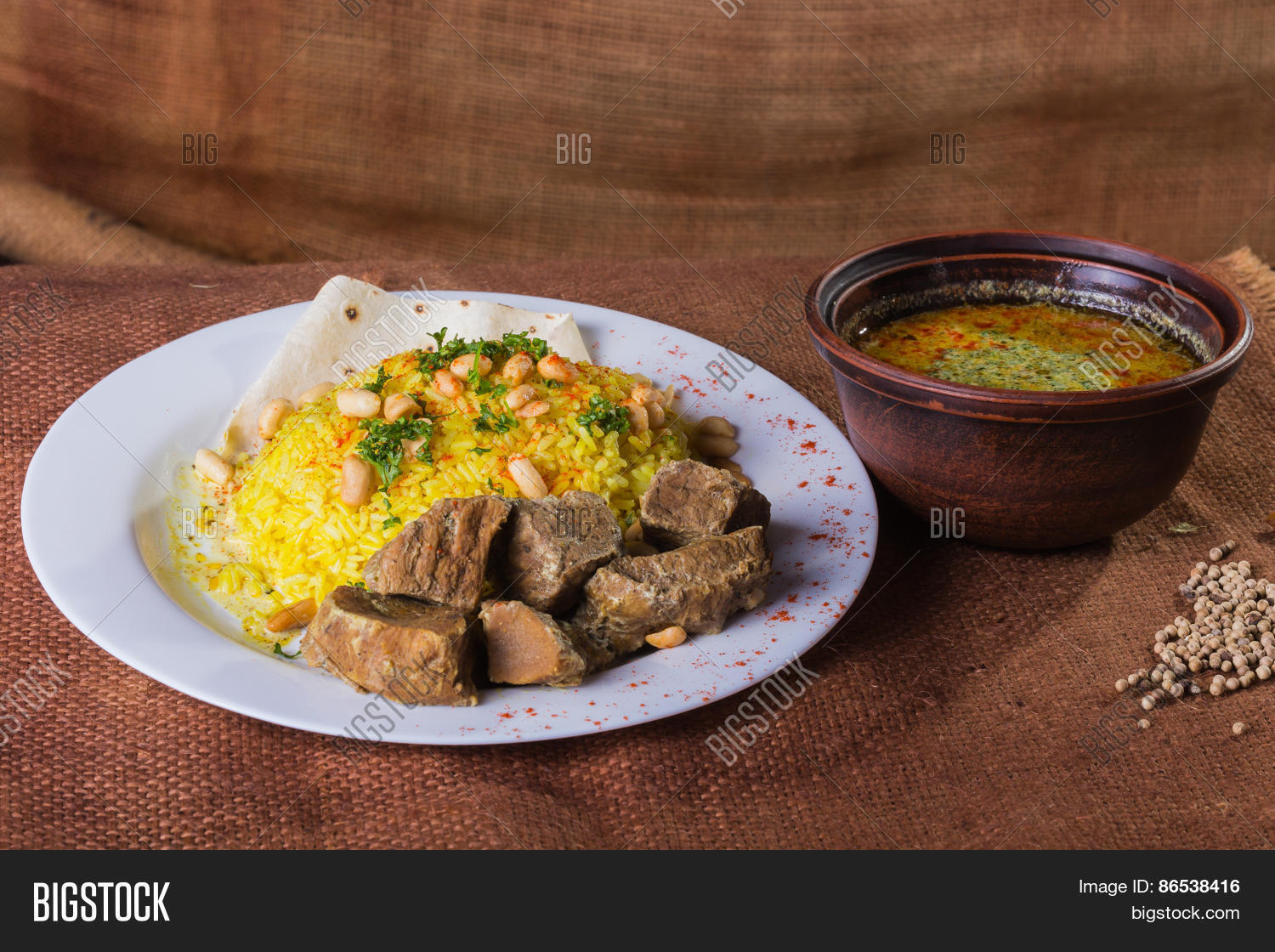 Pilaf Cooked Arabic Image & Photo (Free Trial) | Bigstock