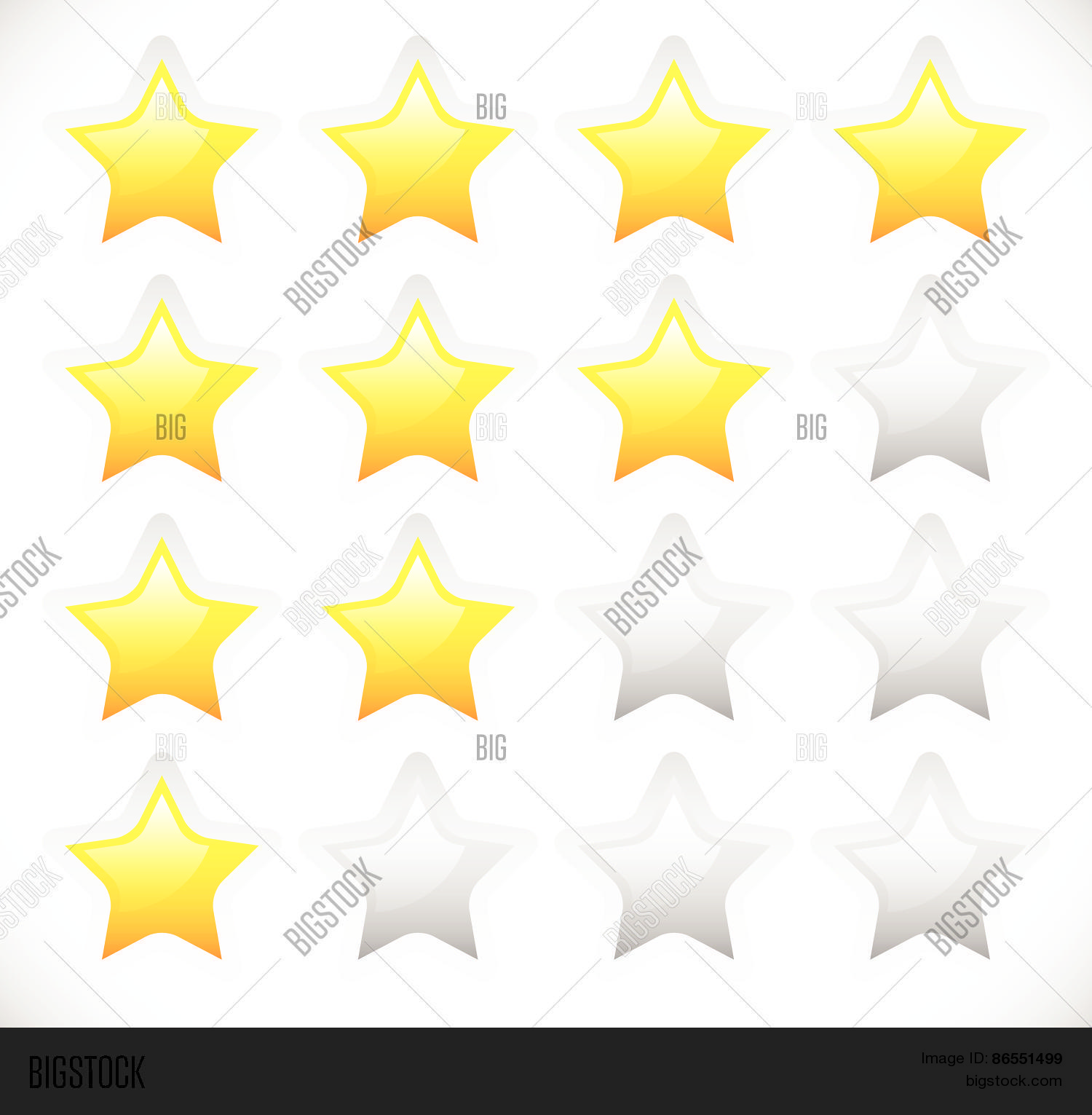 Star Rating Template Vector & Photo (Free Trial) | Bigstock