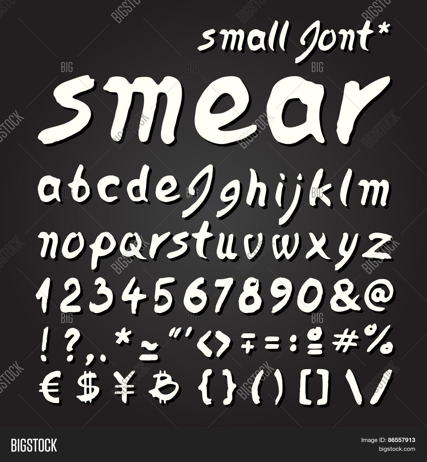 Small Letters Smear Vector & Photo (Free Trial) | Bigstock