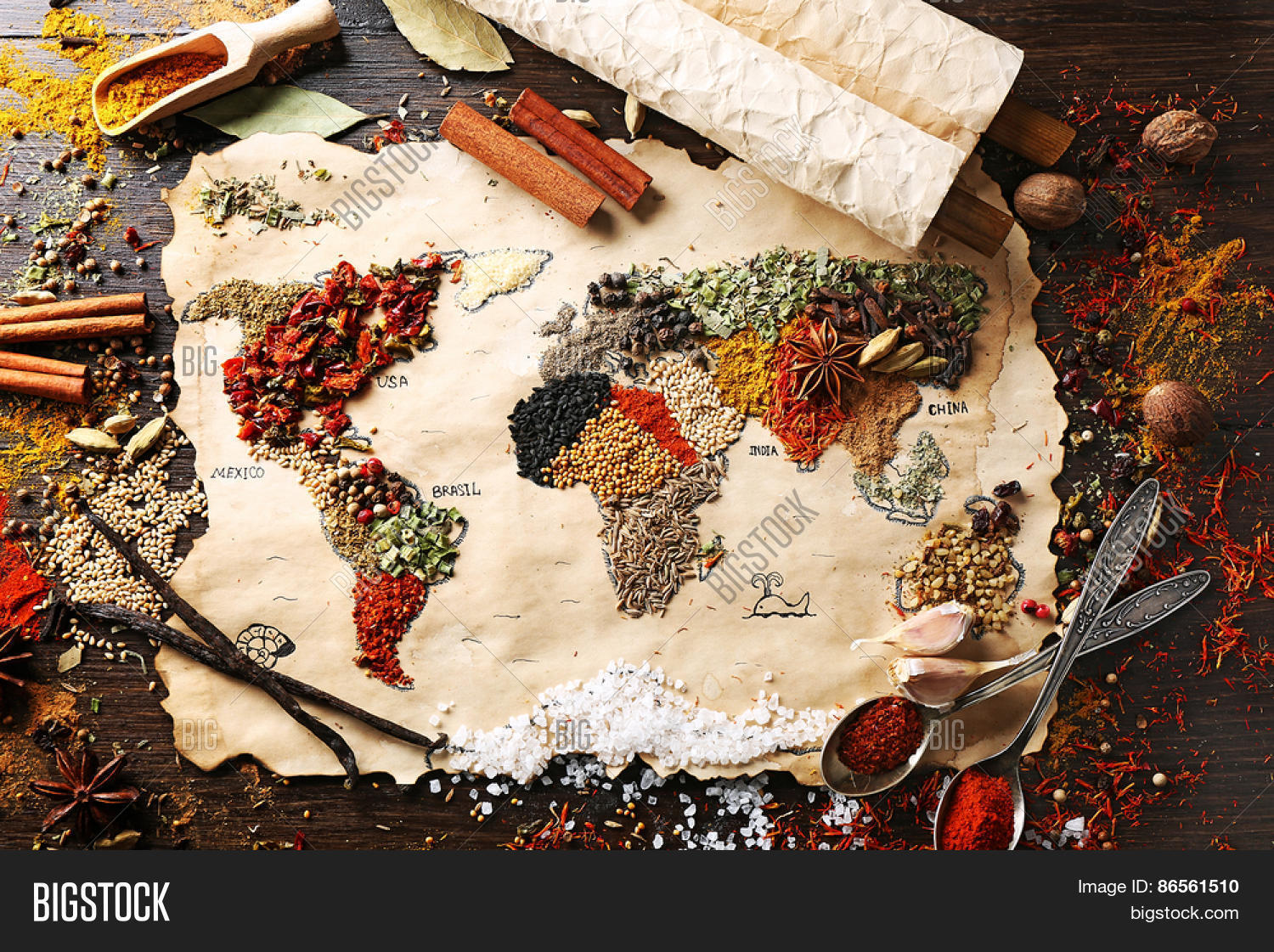 Map World Made Image & Photo (Free Trial) | Bigstock