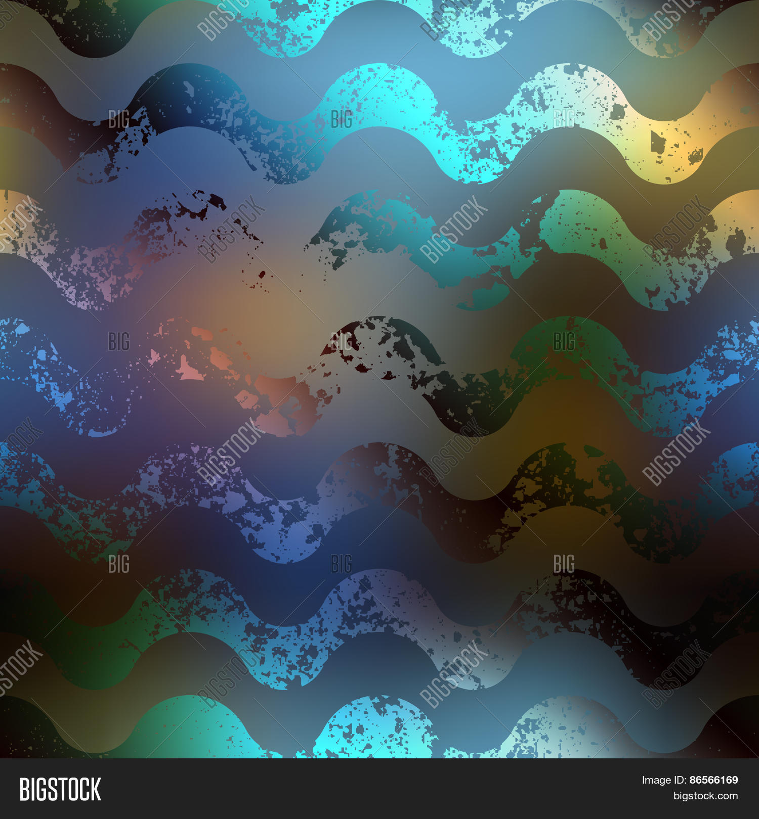 Grunge Waves On Vector & Photo (Free Trial) | Bigstock
