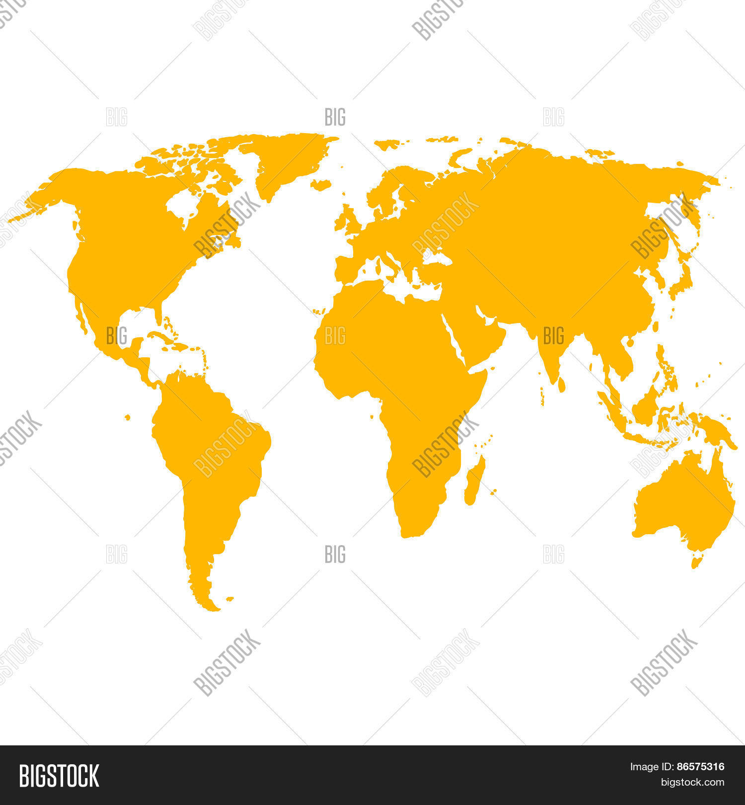 Silhouette World Map Vector & Photo (Free Trial) | Bigstock