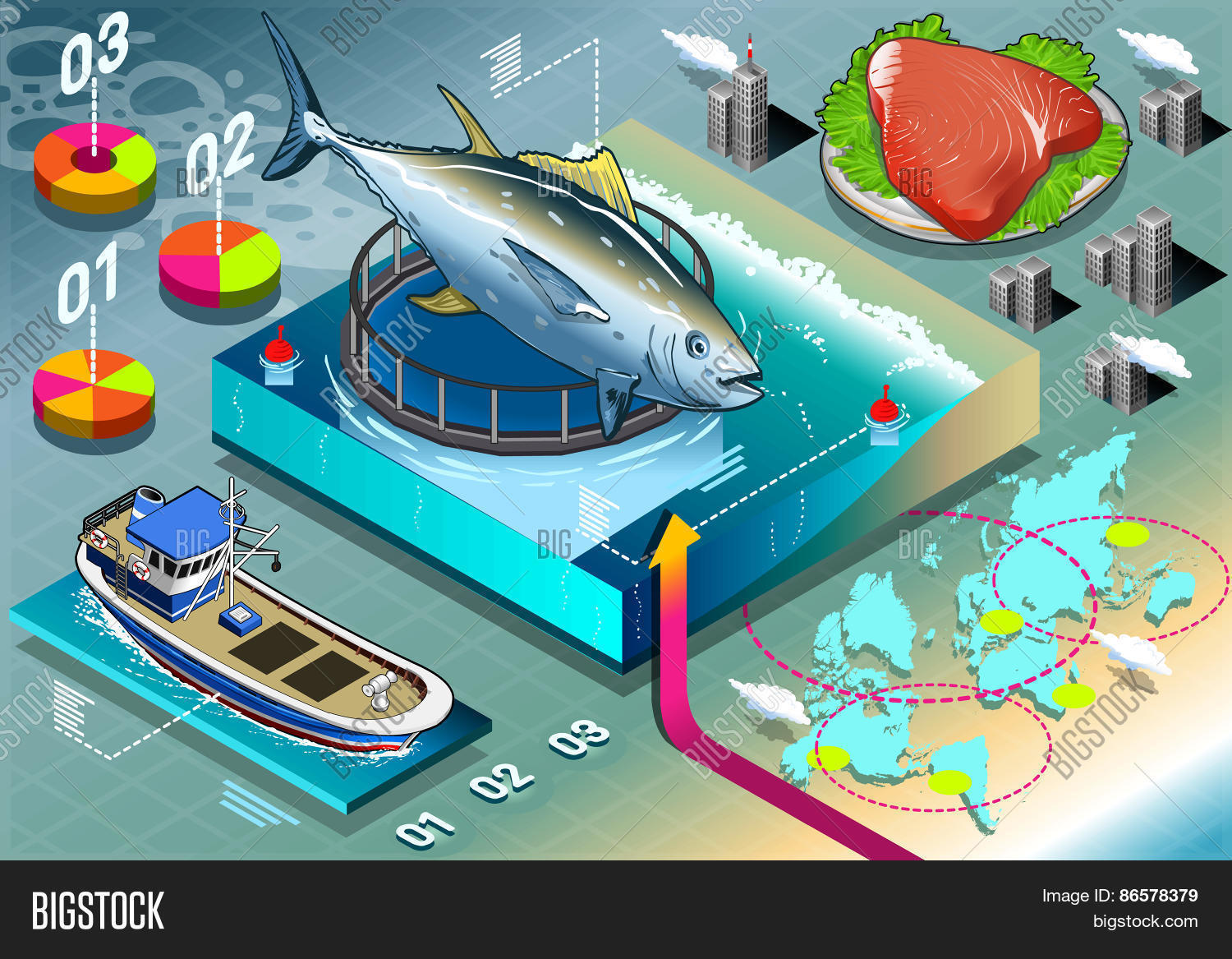 Isometric Infographic Vector & Photo (Free Trial) | Bigstock