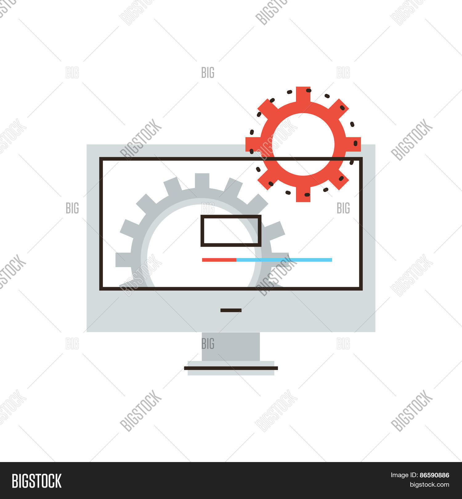 Computer Installation Vector & Photo (Free Trial) | Bigstock
