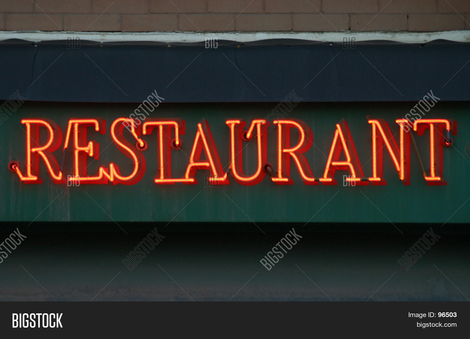 Neon Restaurant Sign Image & Photo (Free Trial) | Bigstock