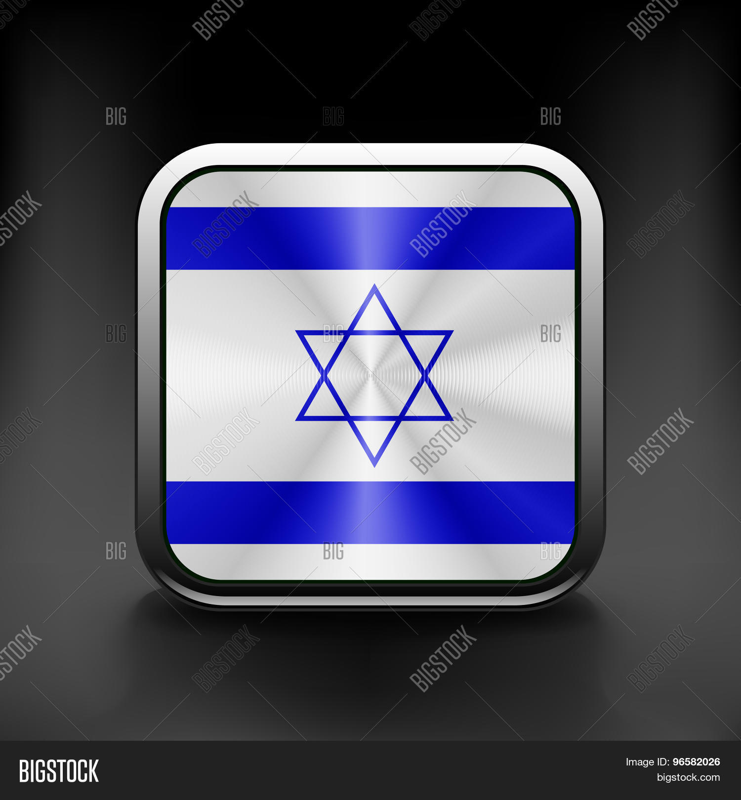 Israel Icon Flag Vector & Photo (Free Trial) | Bigstock