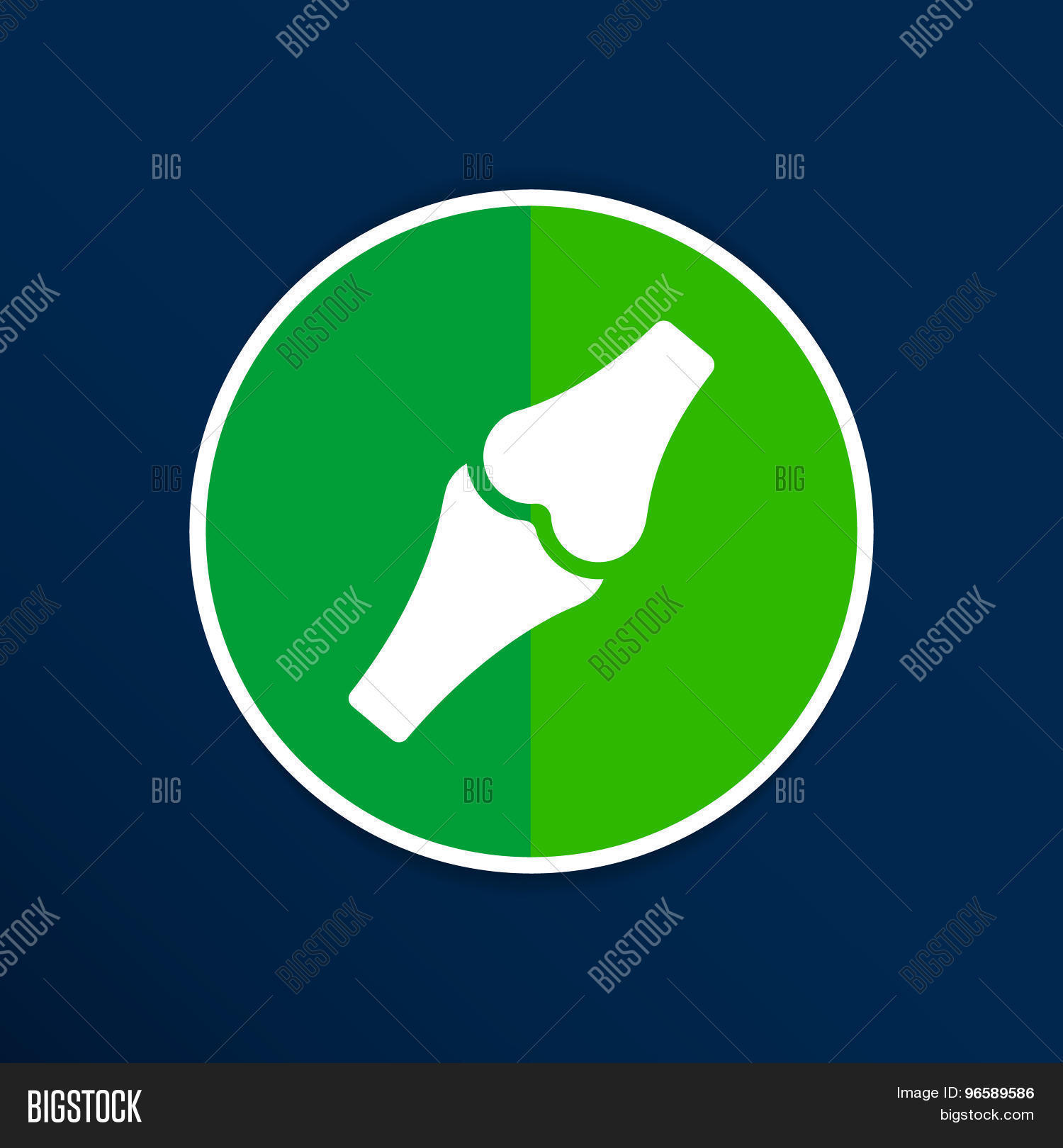 Knee Joint Sign Vector & Photo (Free Trial) | Bigstock
