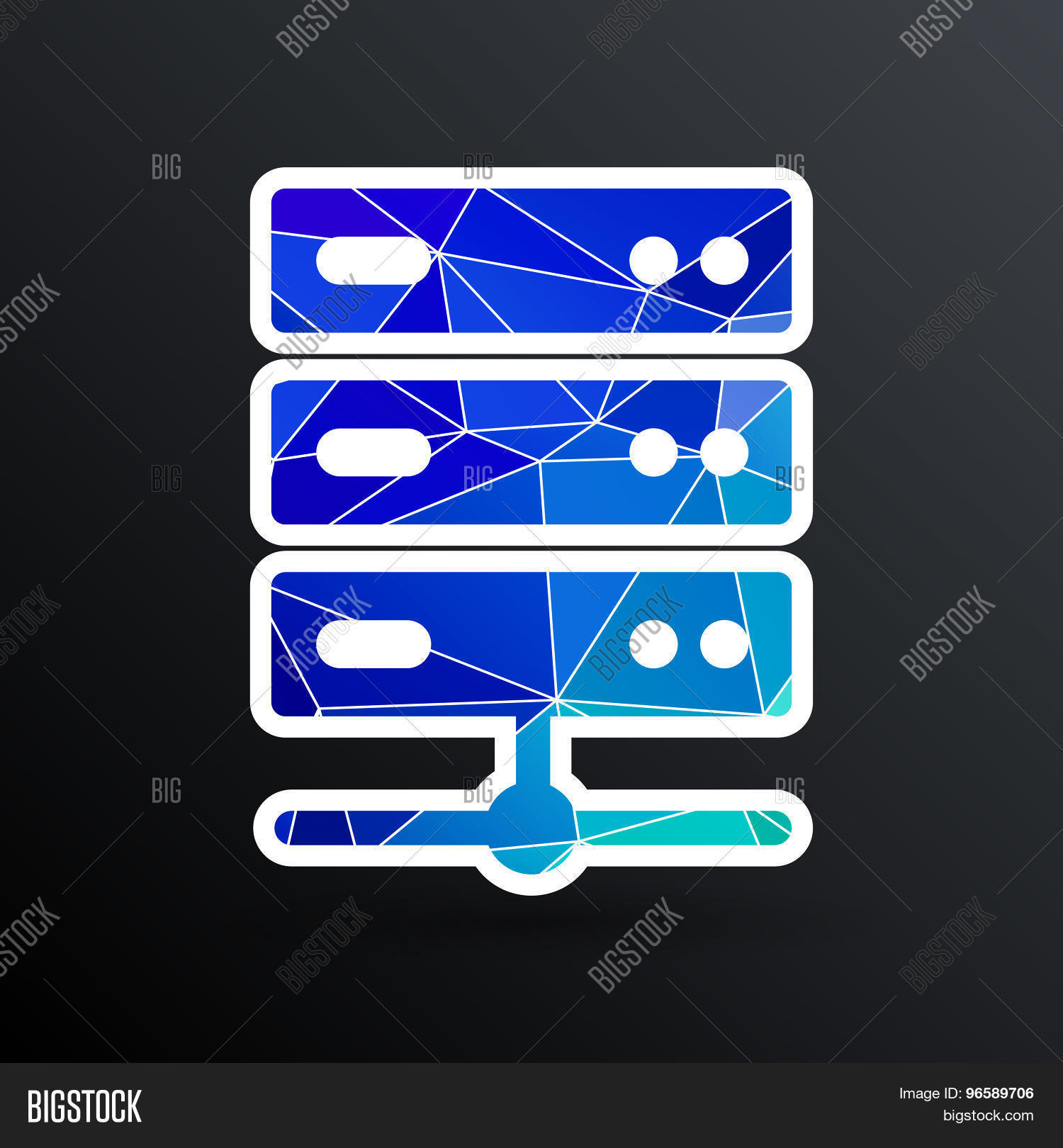 Flat Computer Server Vector & Photo (Free Trial) | Bigstock