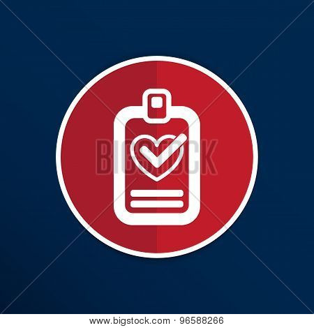 Heart Tick Icon Vector & Photo (Free Trial) | Bigstock