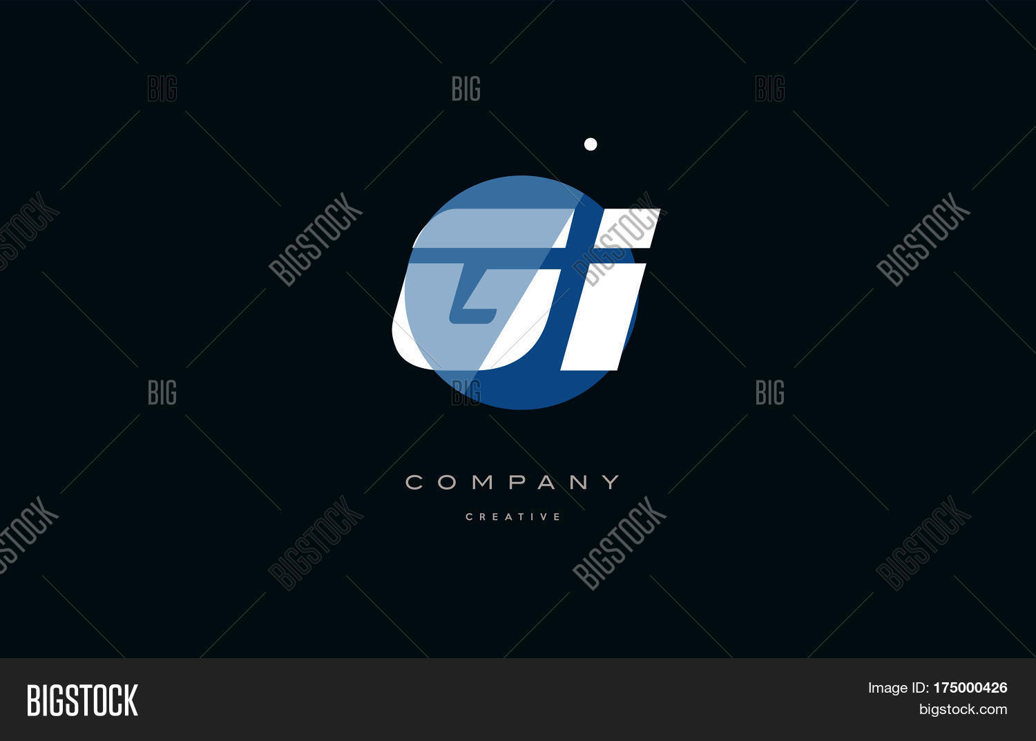 Gi G Blue White Vector & Photo (Free Trial) | Bigstock