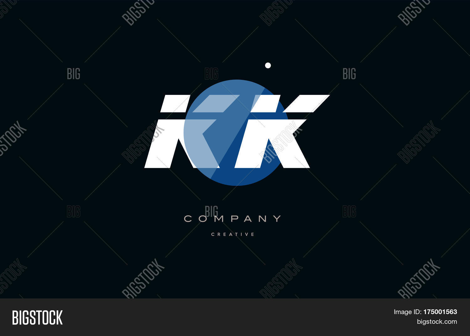 Kk K K Blue White Vector & Photo (Free Trial) | Bigstock