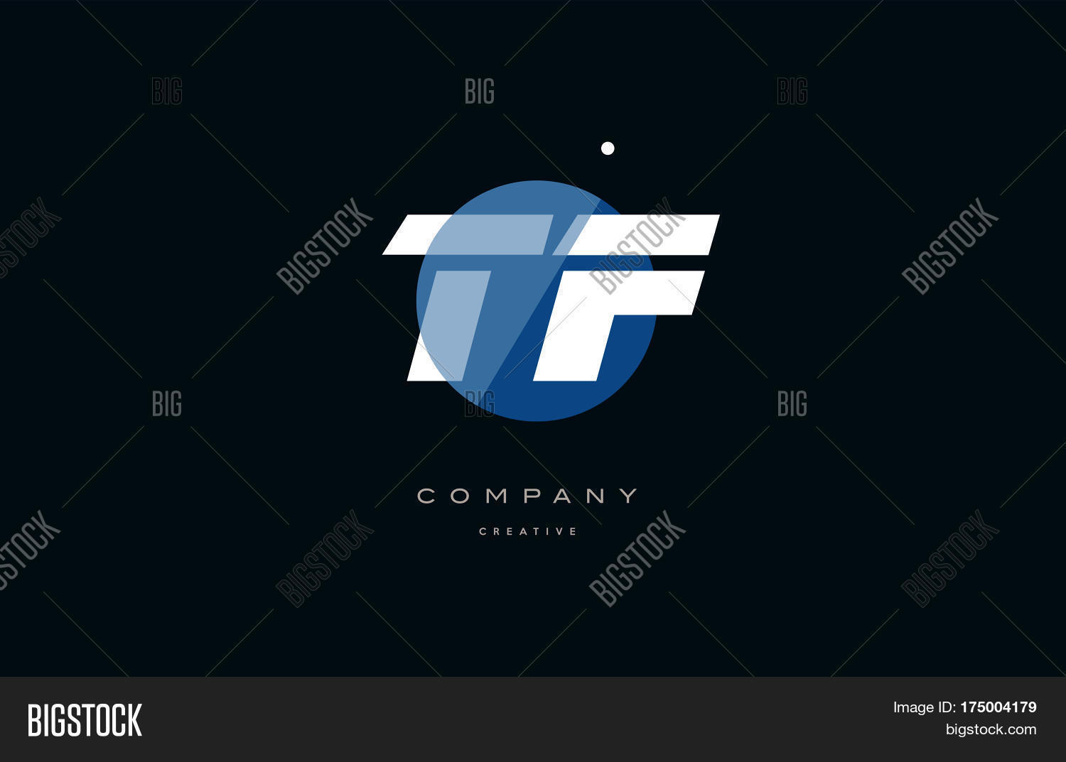 Tf T F Blue White Vector & Photo (Free Trial) | Bigstock