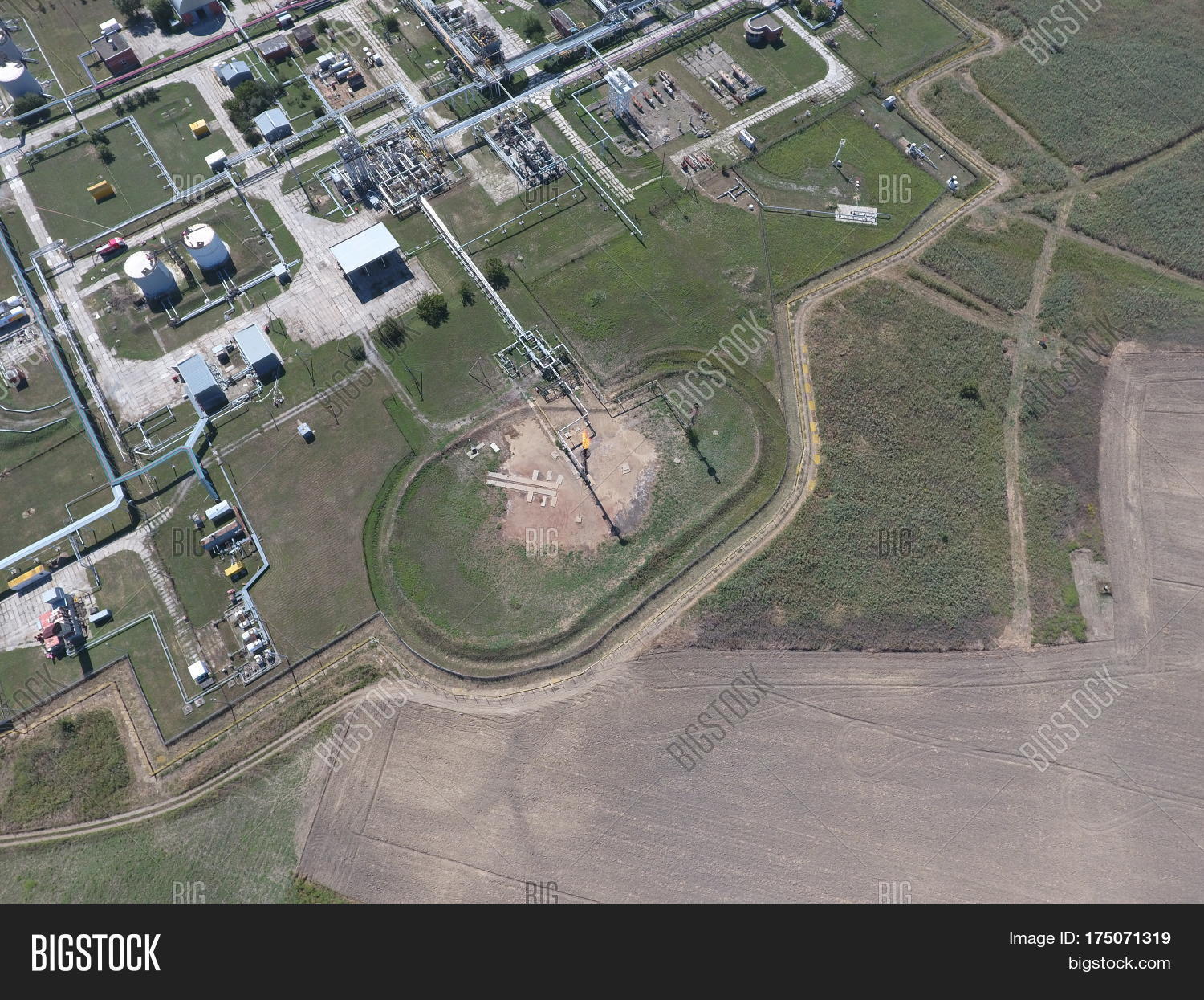 Flare Gas Station Near Image & Photo (Free Trial) | Bigstock