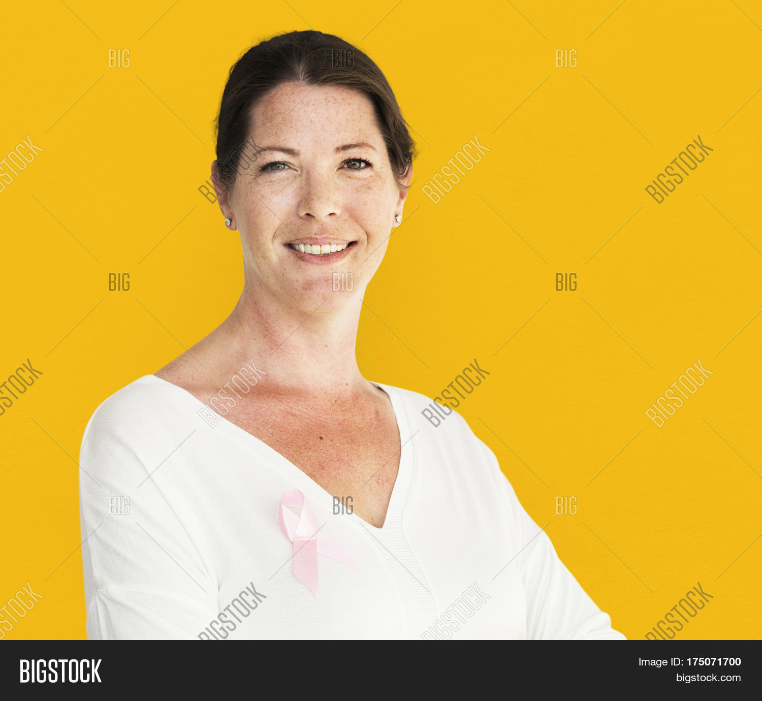 Woman Pink Ribbon Image & Photo (Free Trial) | Bigstock
