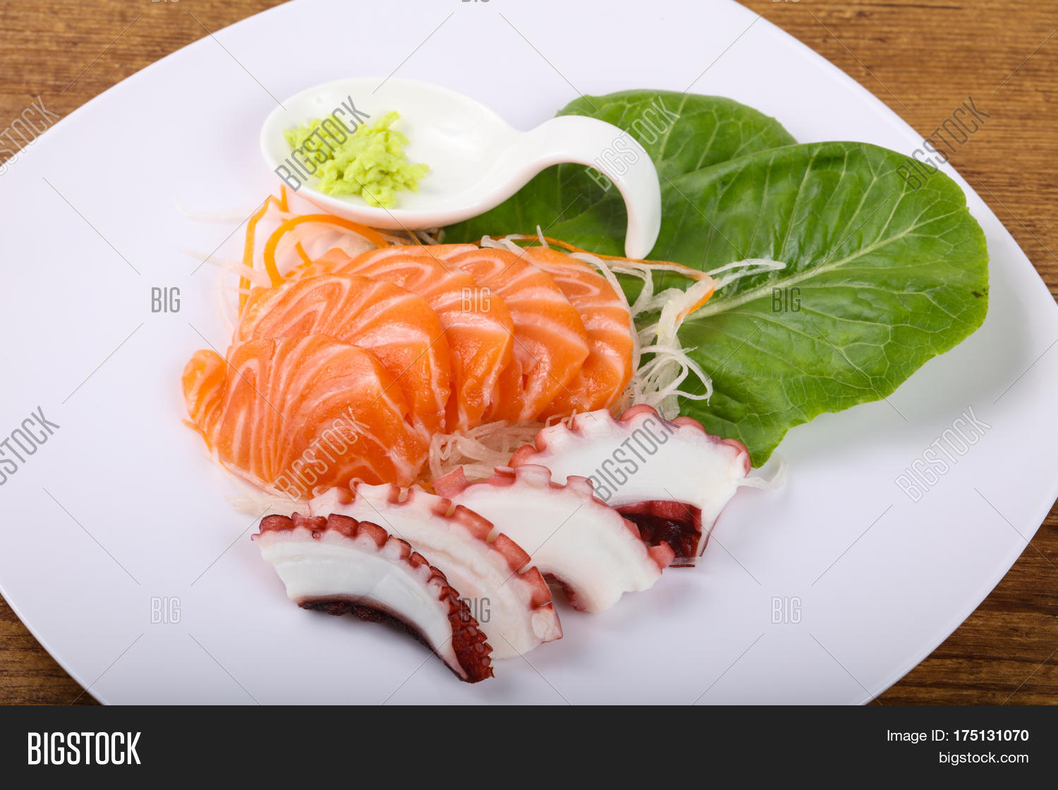 Salmon Octopus Sashimi Image & Photo (Free Trial) | Bigstock