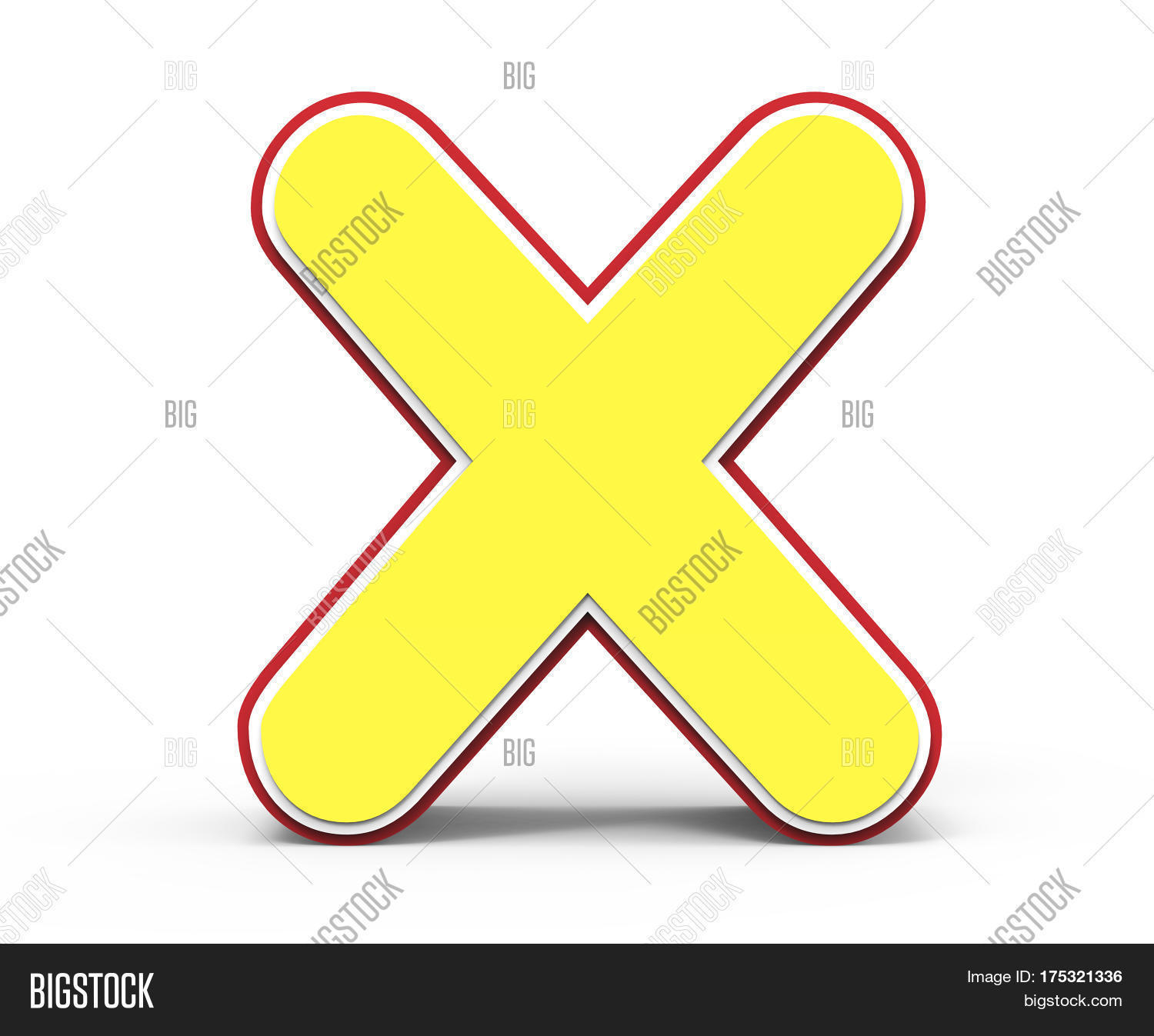 Yellow Letter X Image & Photo (Free Trial) | Bigstock