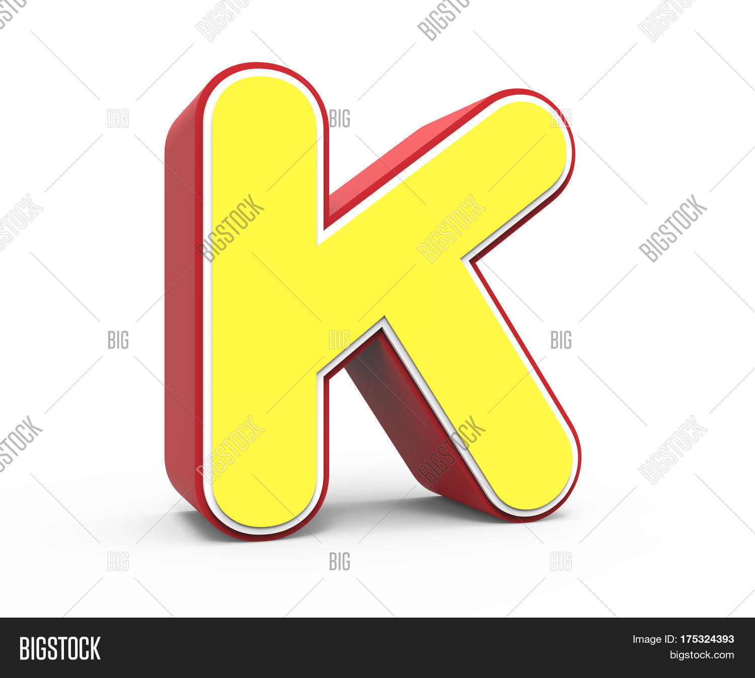 Yellow Letter K Image & Photo (Free Trial) | Bigstock