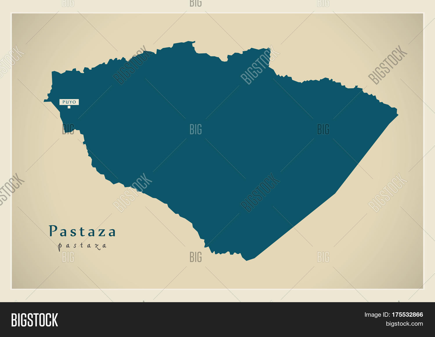 Modern Map - Pastaza Image & Photo (Free Trial) | Bigstock