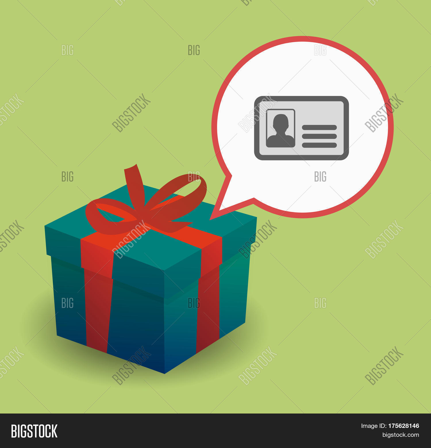 Present Id Card Vector & Photo (Free Trial) | Bigstock