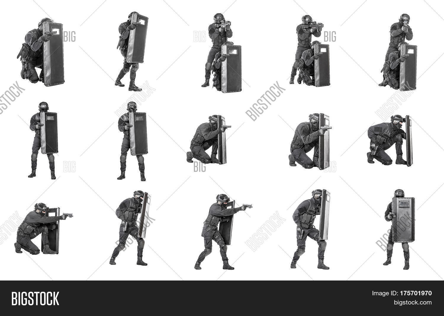 Set SWAT Operators Image & Photo (Free Trial) | Bigstock