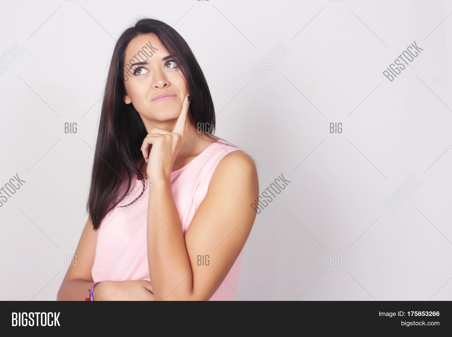 Young Woman Thinking Image & Photo (Free Trial) | Bigstock