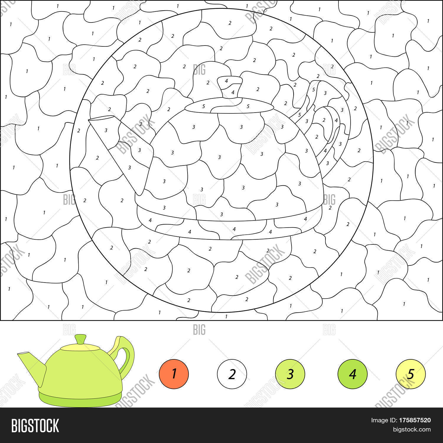 Cartoon Kettle. Color Vector & Photo (Free Trial) | Bigstock