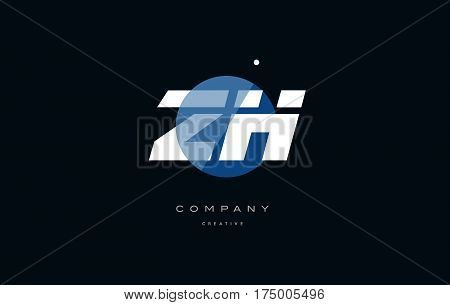 Zh Z H Blue White Vector & Photo (Free Trial) | Bigstock