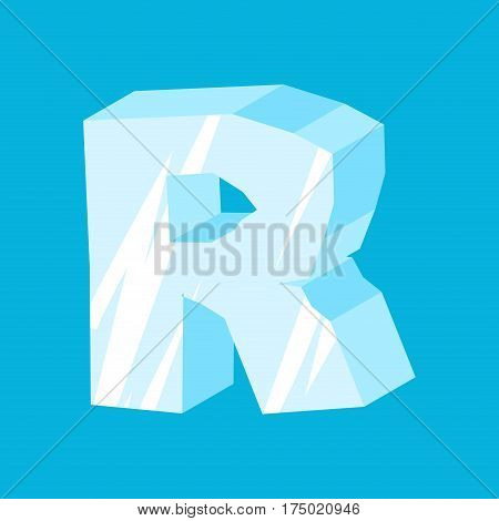 Letter R Ice Font. Vector & Photo (Free Trial) | Bigstock