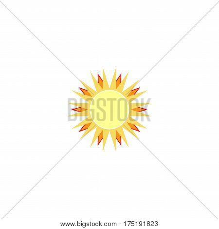 Sun Sign On White Vector & Photo (Free Trial) | Bigstock