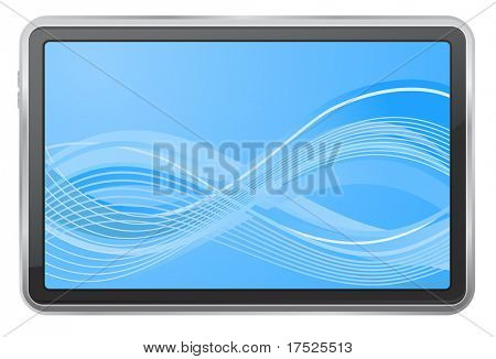 Tablet Pc Wave Vector & Photo (Free Trial) | Bigstock