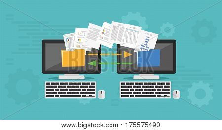 Copy File Data Vector & Photo (Free Trial) | Bigstock
