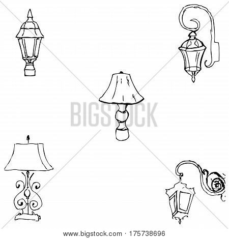 Lighting. Sketch By Vector & Photo (Free Trial) | Bigstock