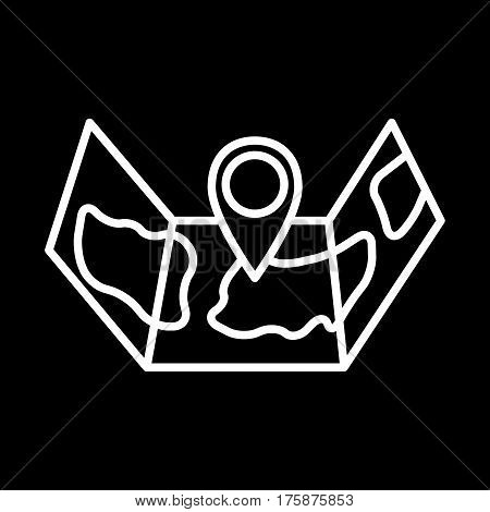 Map Point Icon White Vector & Photo (Free Trial) | Bigstock